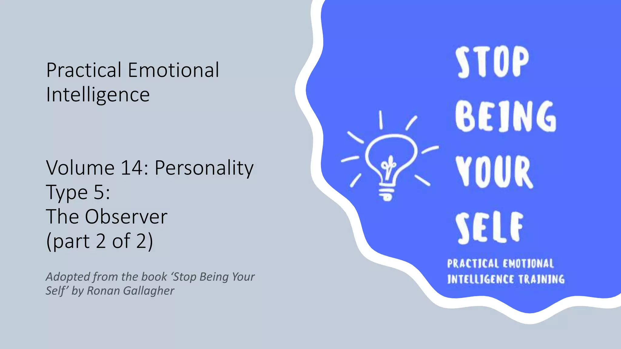 Practical emotional intelligence volume 14 | PPTX