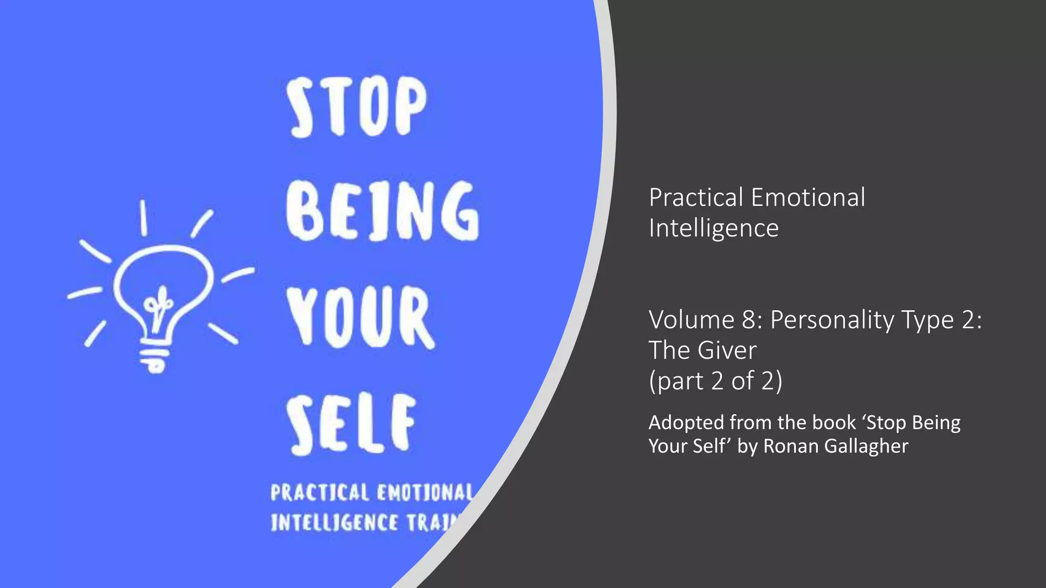 Practical emotional intelligence volume 8 | PPT