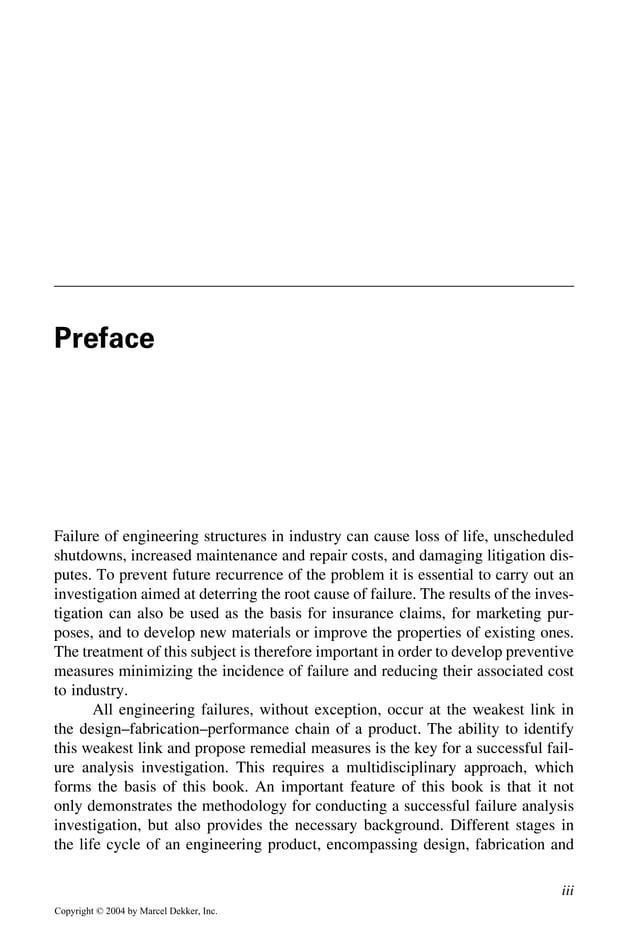 Practical Engineering Failure Analysis - Dekker Mechanical Engineering | PDF