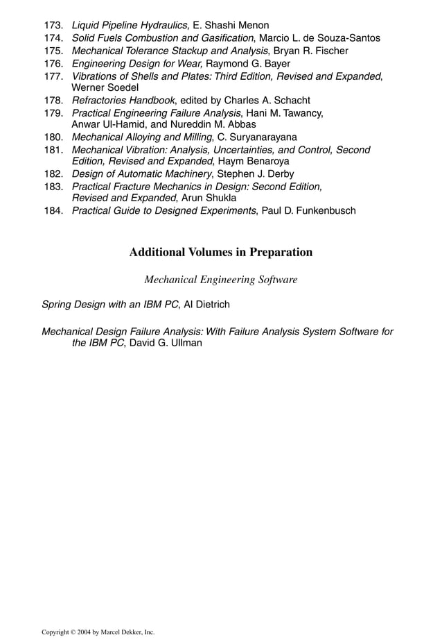 Practical Engineering Failure Analysis - Dekker Mechanical Engineering | PDF