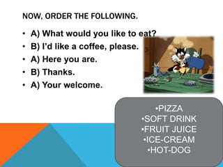 Practical english Ordering a meal. | PPTX