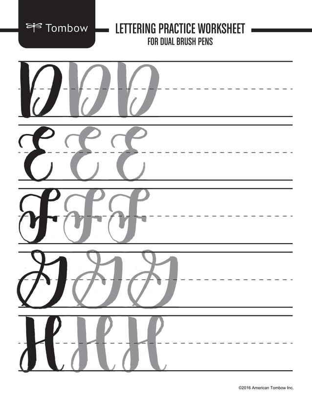 lettering practice | PDF