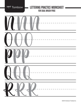 lettering practice | PDF | Drawing and Sketching | Arts and Crafts