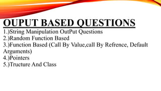 Practical exam special- CBSE CS CLASS 12th | PPTX