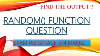 Practical exam special- CBSE CS CLASS 12th | PPTX