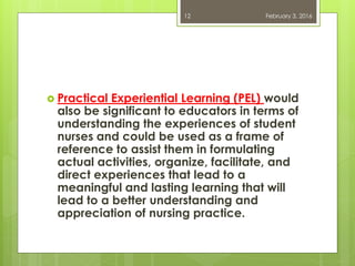 Practical Experiential Learning (PEL) Theory.drjma | PDF | Educational ...