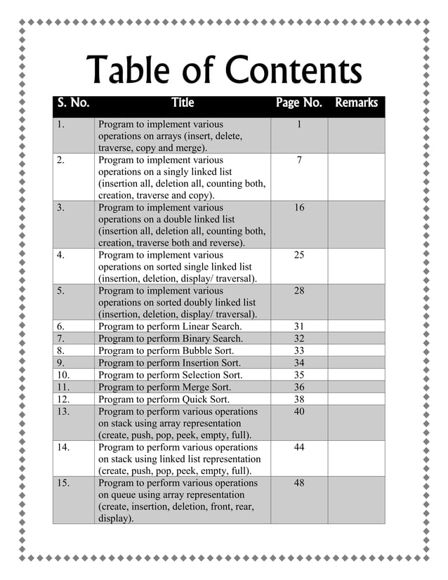 Data Structures Practical File | PDF | Programming Languages | Computing
