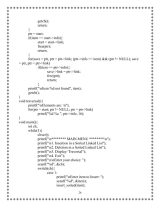 Data Structures Practical File | PDF
