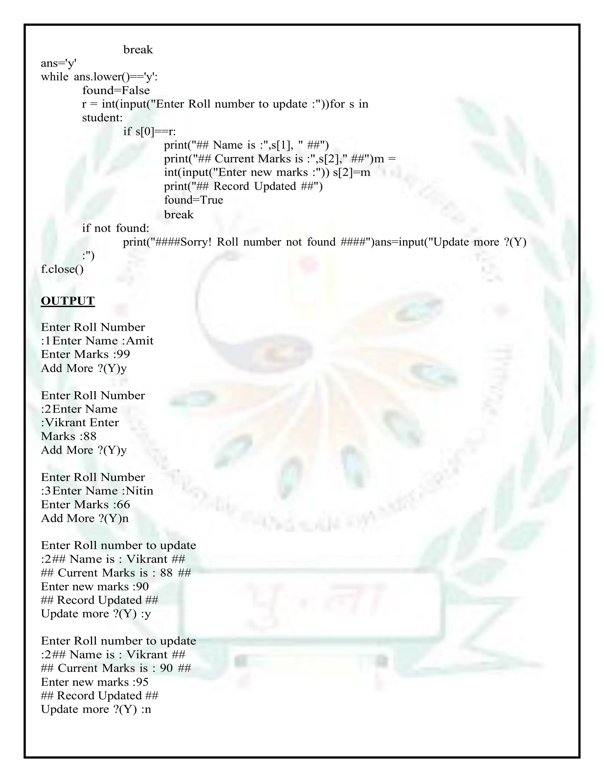 Practical File Grade 12.pdf | Programming Languages | Computing