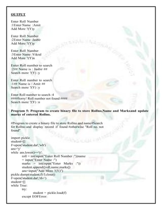 Practical File Grade 12.pdf | Programming Languages | Computing