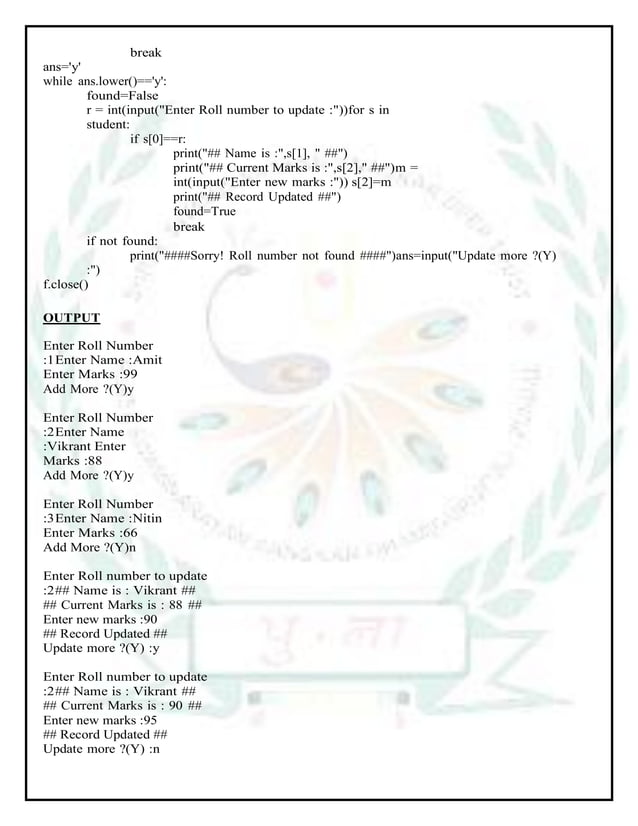 Practical File Grade 12.pdf | Programming Languages | Computing