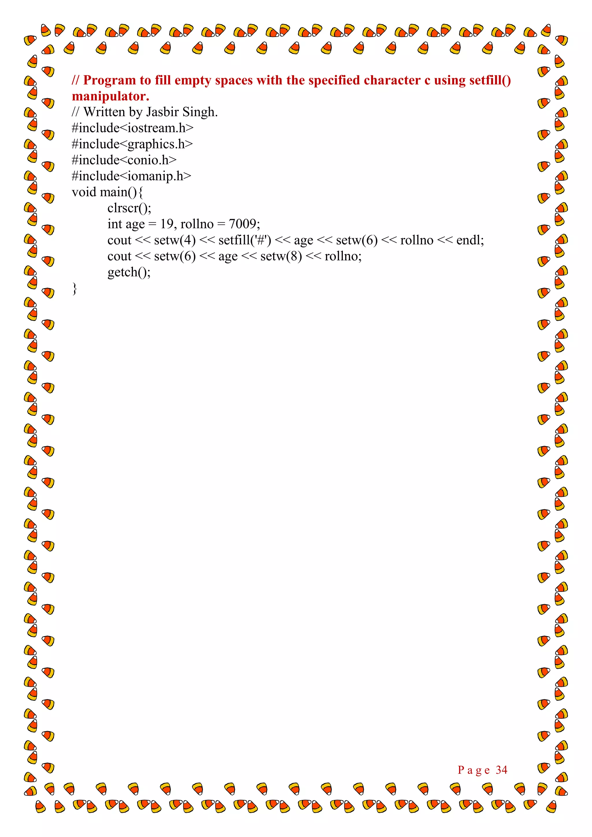Object Oriented Programming Using C Practical File Pdf