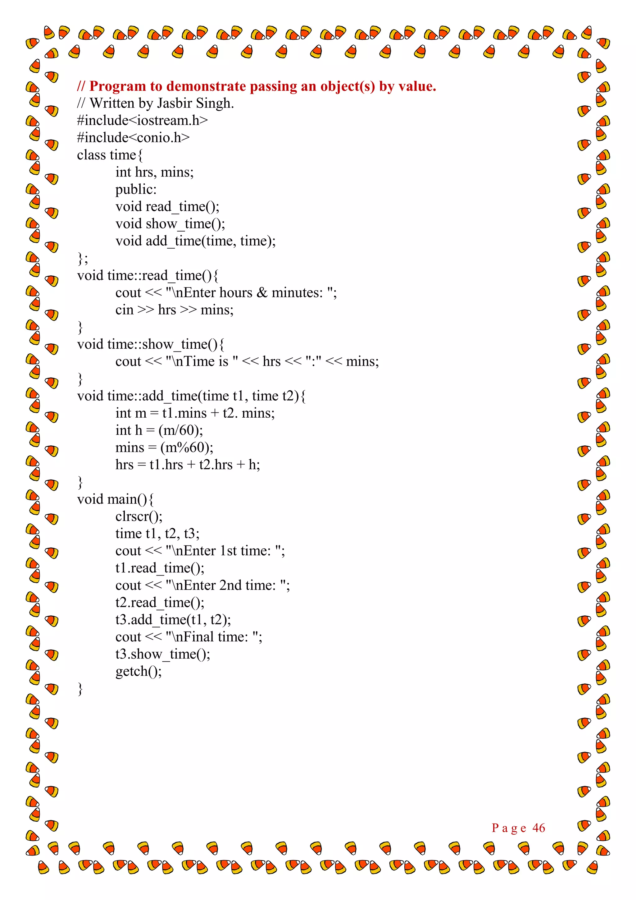 Object Oriented Programming Using C Practical File Pdf