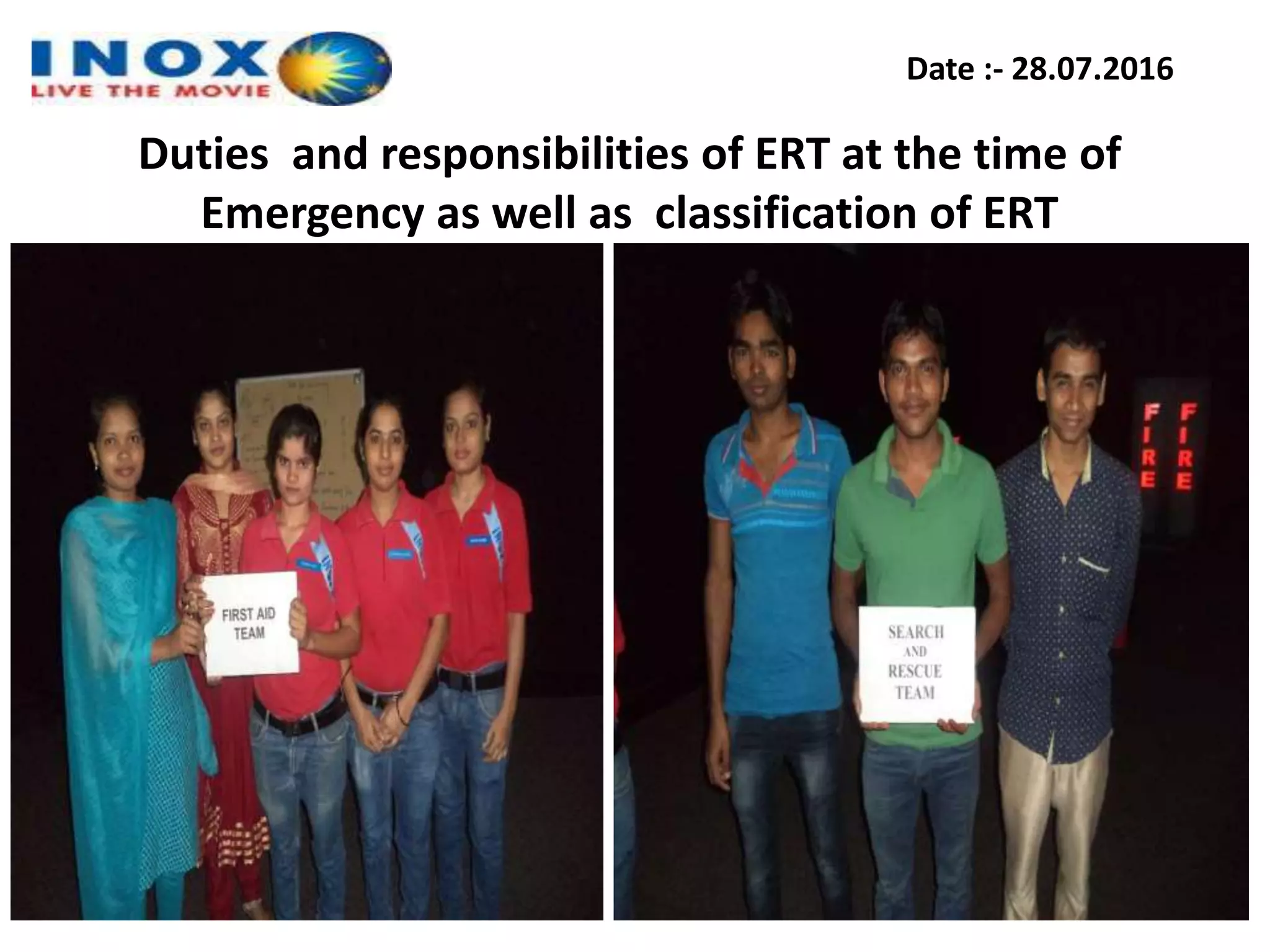 Practical fire fighting training raipur city centre mall (inox) ambuja ...