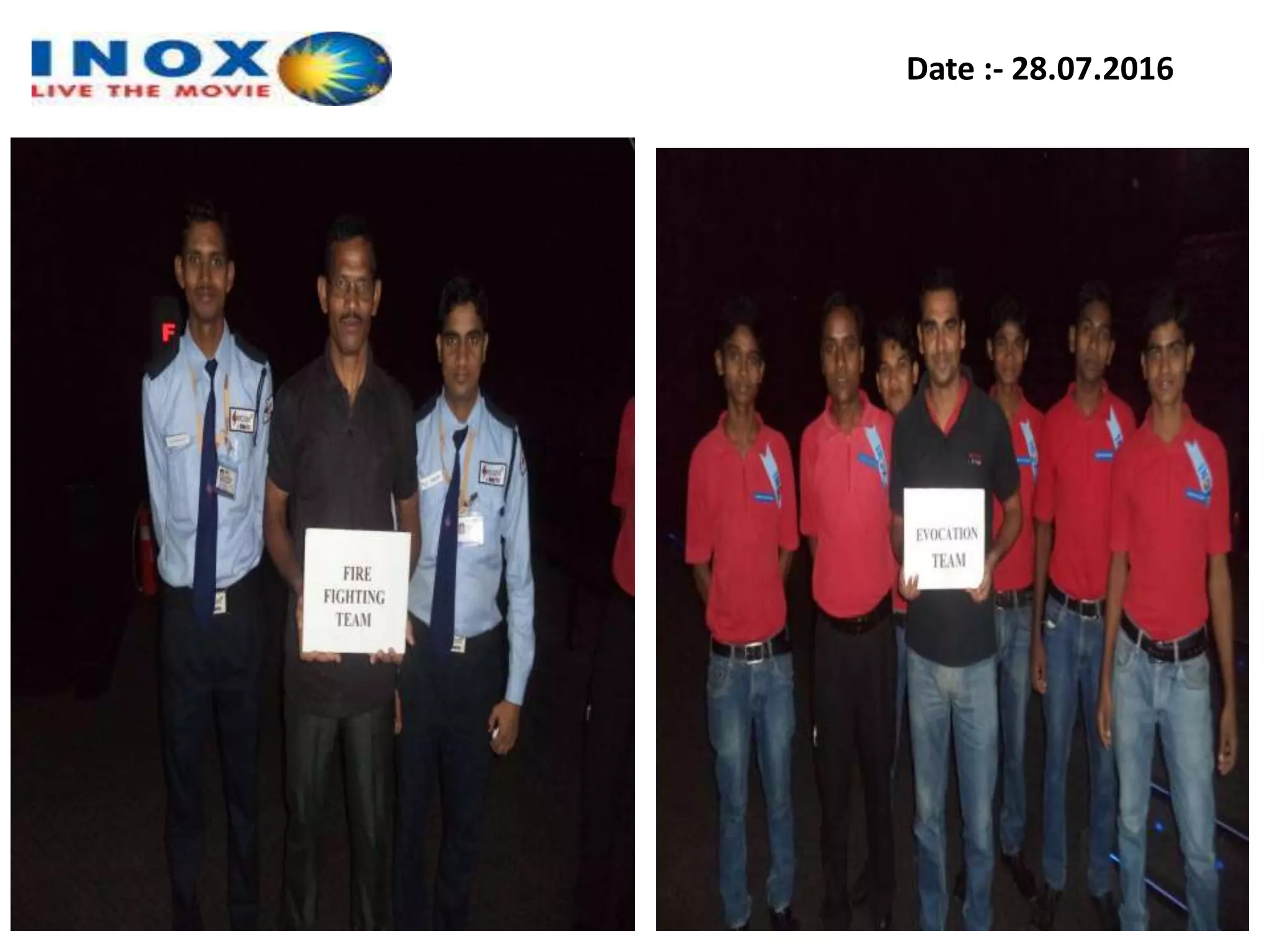 Practical fire fighting training raipur city centre mall (inox) ambuja ...