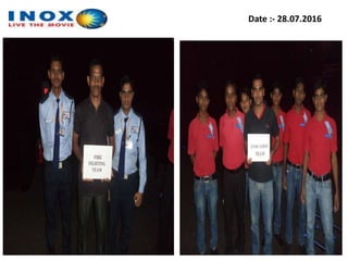 Practical fire fighting training raipur city centre mall (inox) ambuja ...