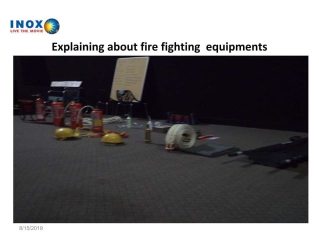 Practical fire fighting training raipur city centre mall (inox) ambuja ...