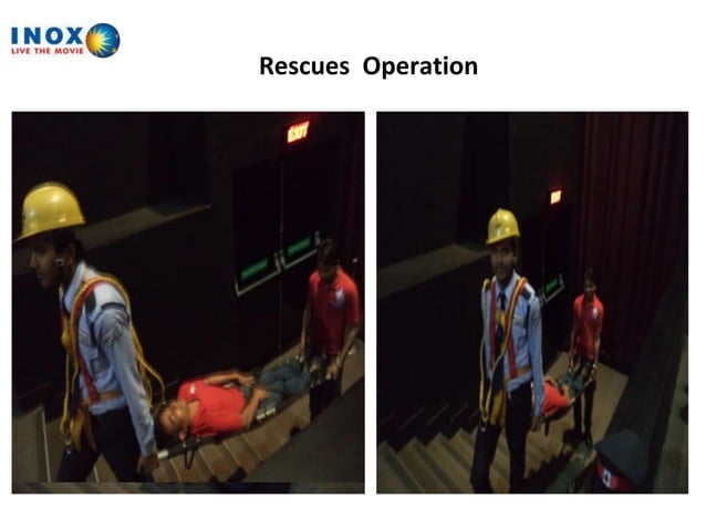 Practical fire fighting training raipur city centre mall (inox) ambuja ...