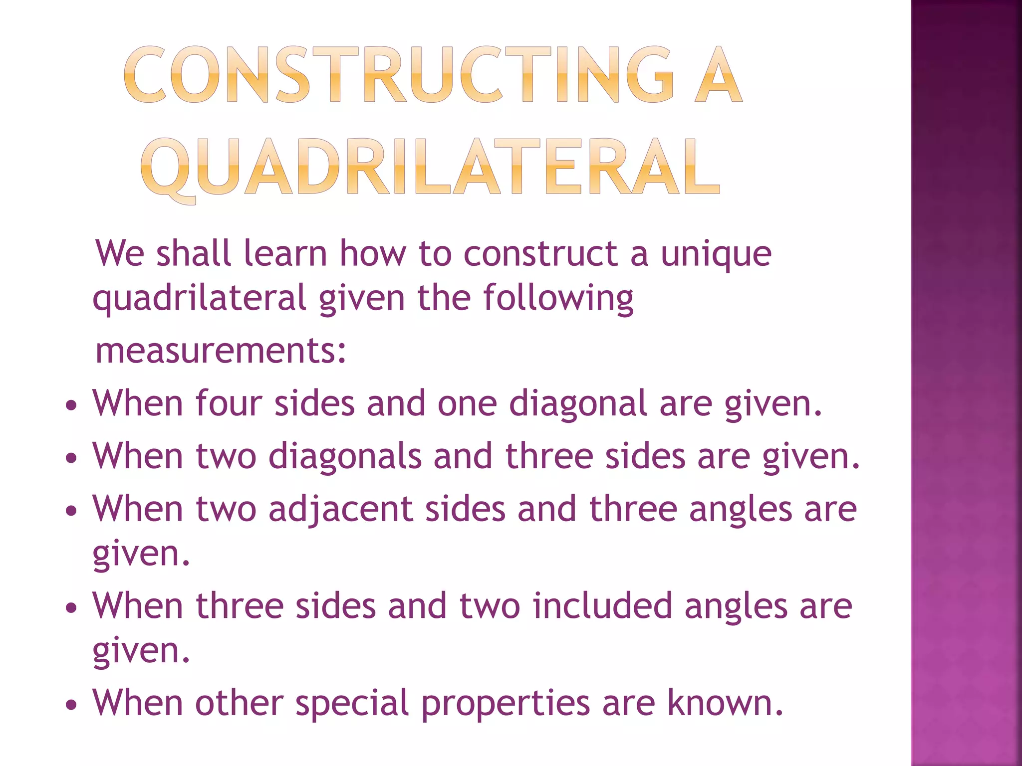 Practical geometry for class 8th | PPTX