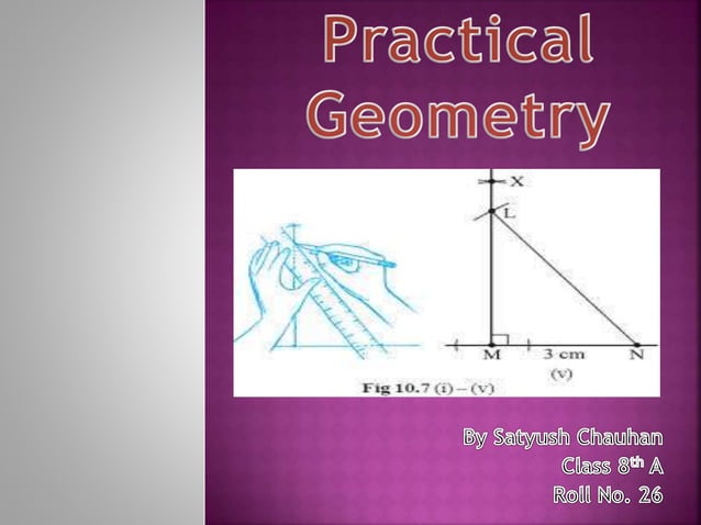 Practical geometry for class 8th | PPTX | Physics | Science