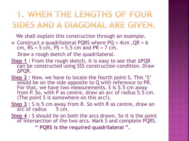 Practical geometry for class 8th | PPTX | Physics | Science