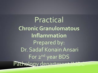 Practical granulomatous inflammation | PPTX