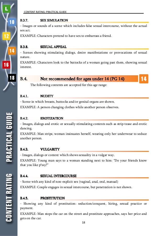 Practical Guide Content Rating