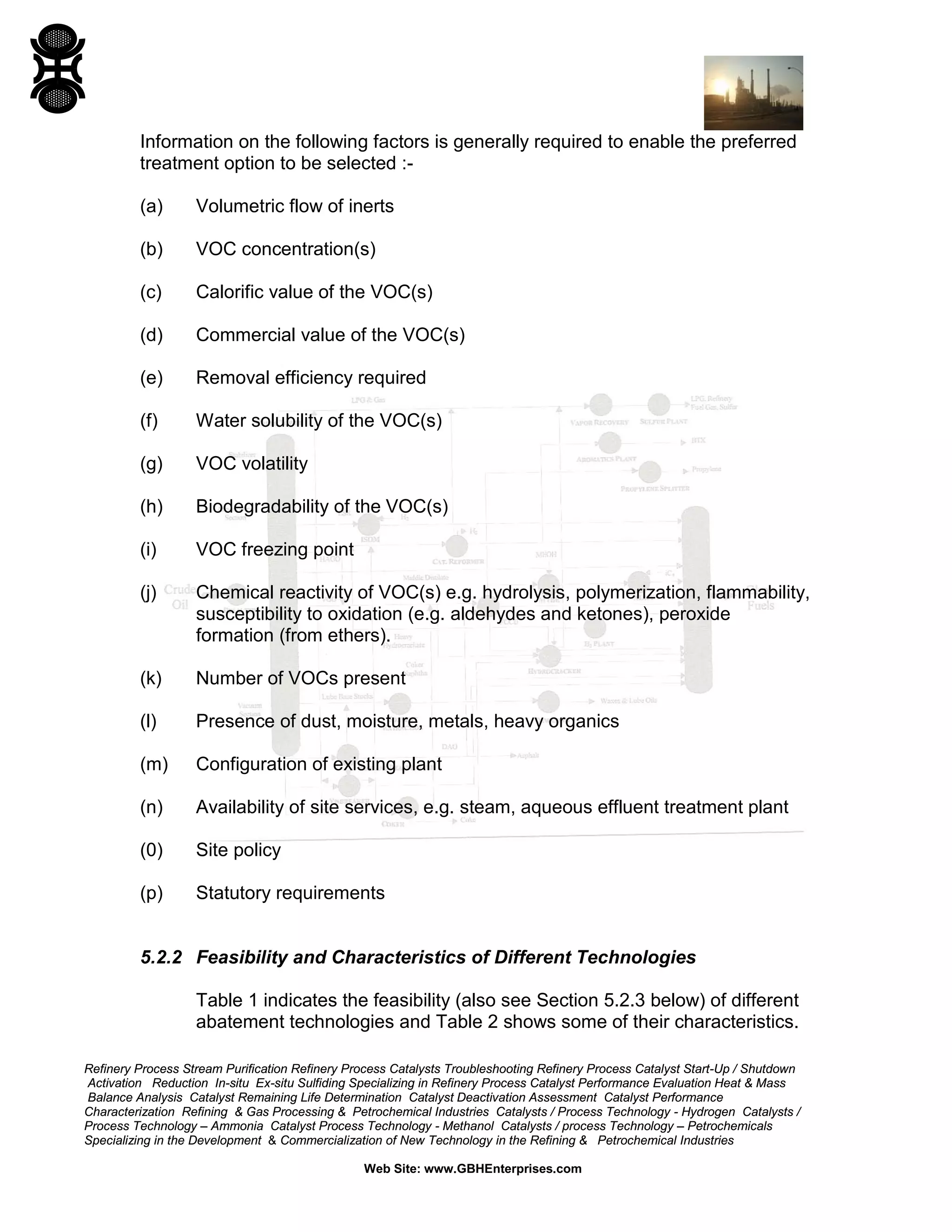PRACTICAL GUIDE ON THE REDUCTION OF DISCHARGES TO ATMOSPHERE OF VOLATILE ORGANIC COMPOUNDS (VOCs ...