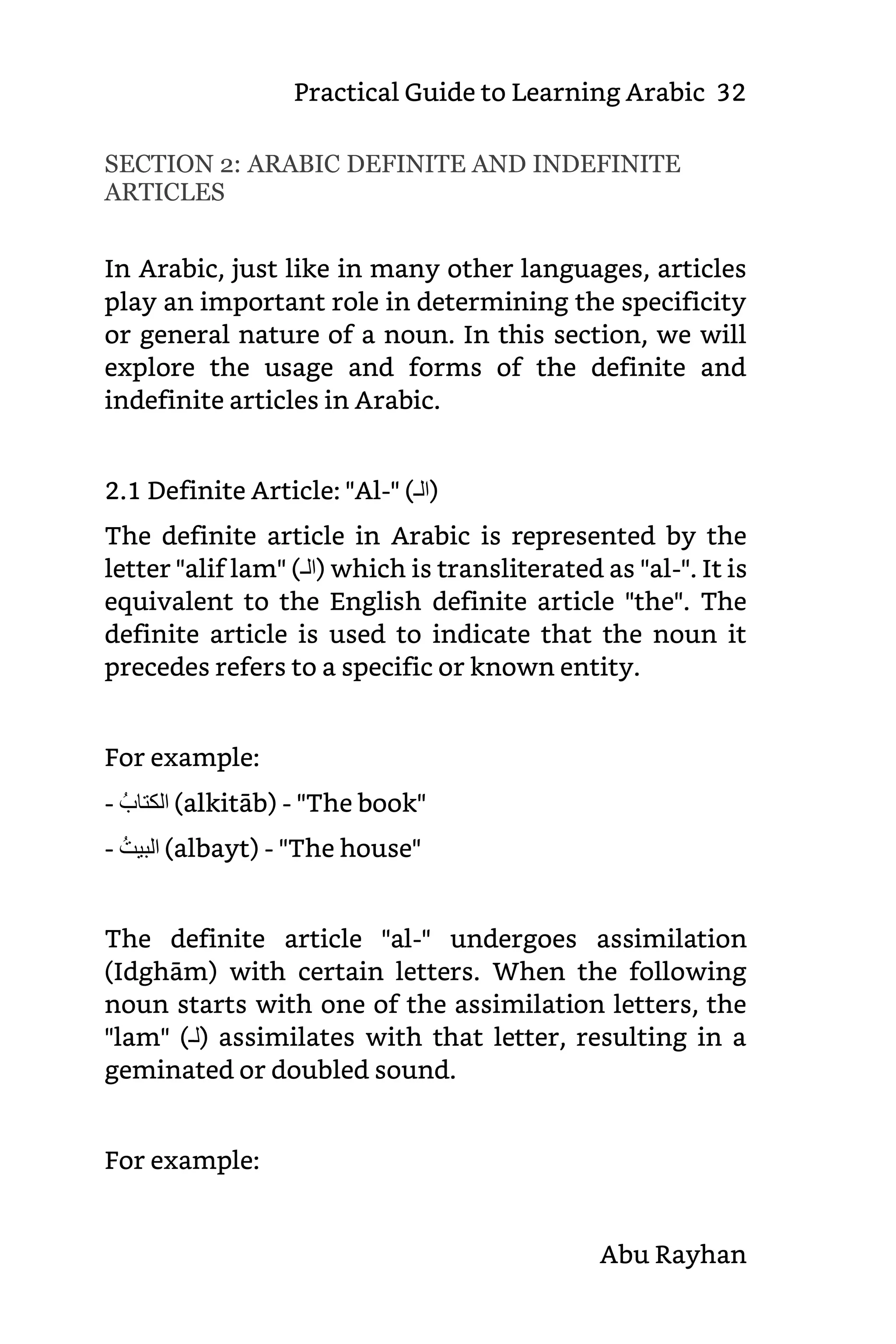 Practical Guide to Learning Arabic | PDF
