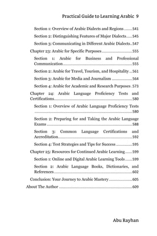 Practical Guide to Learning Arabic | PDF