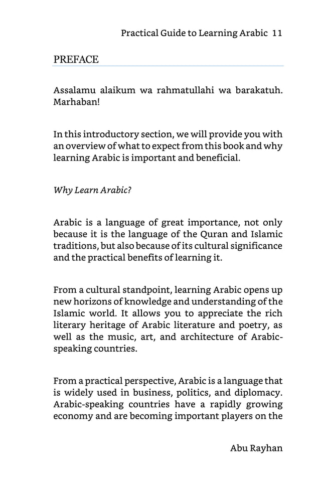 Practical Guide to Learning Arabic | PDF
