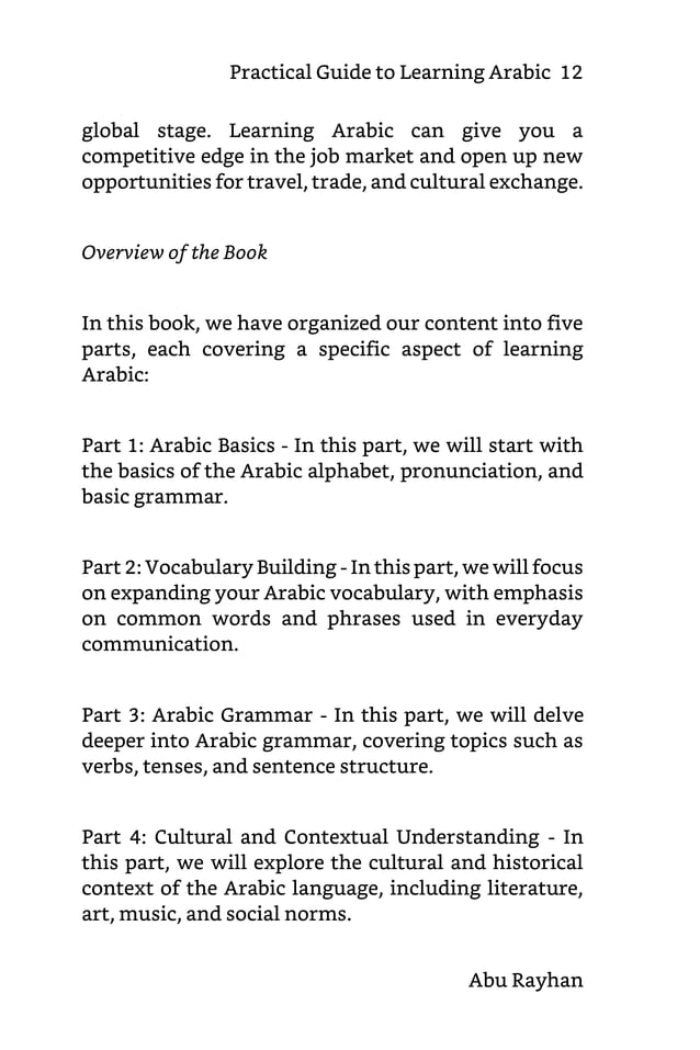 Practical Guide to Learning Arabic | PDF