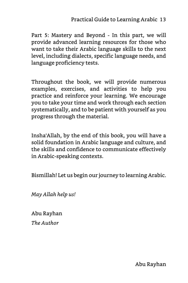 Practical Guide to Learning Arabic | PDF