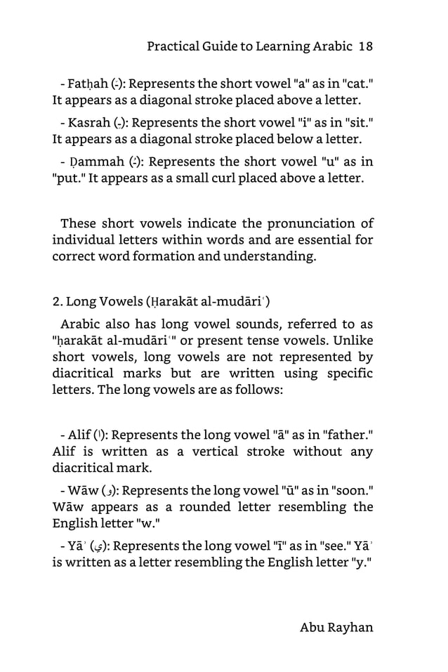 Practical Guide to Learning Arabic | PDF