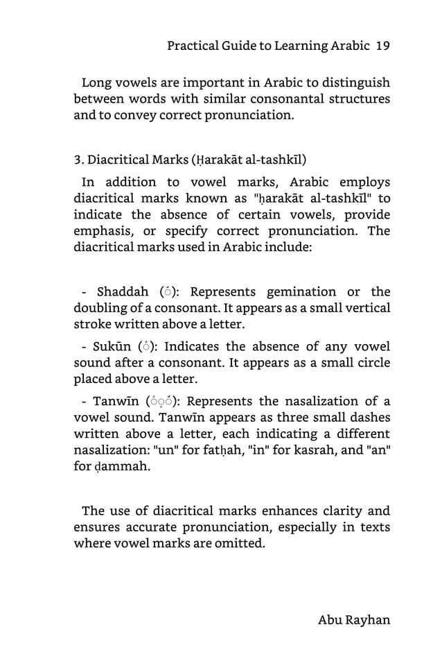 Practical Guide to Learning Arabic | PDF