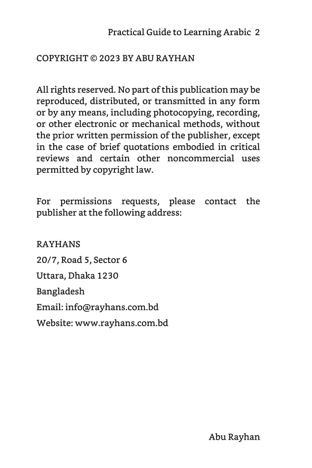 Practical Guide to Learning Arabic | PDF