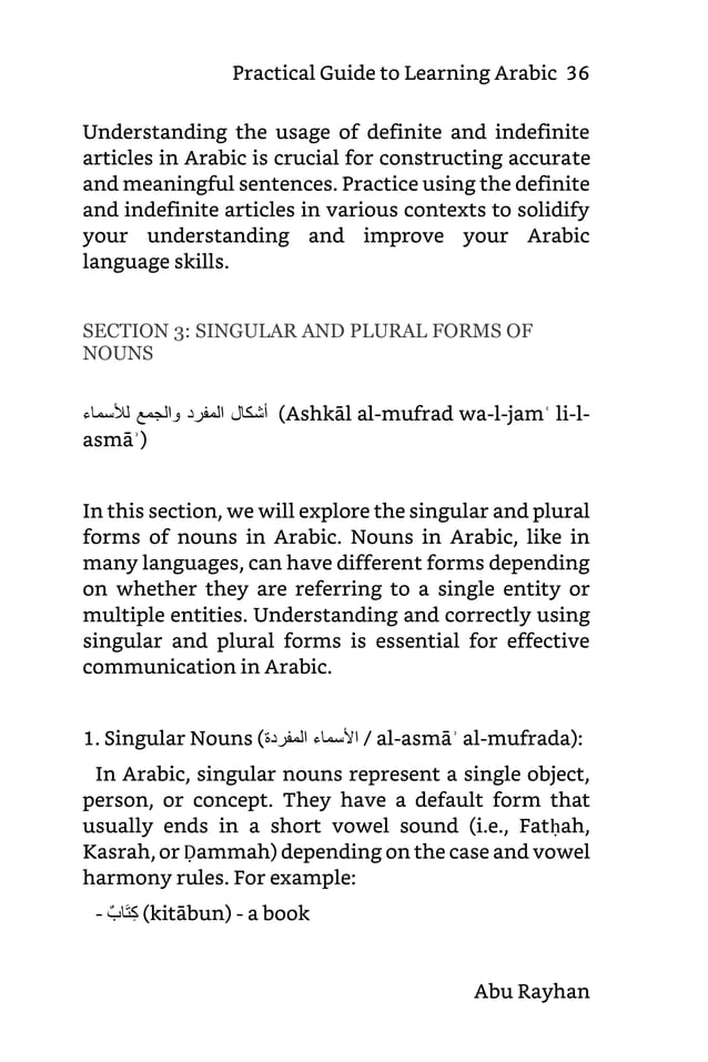 Practical Guide to Learning Arabic | PDF