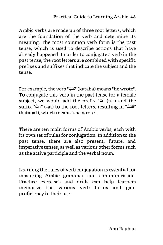 Practical Guide to Learning Arabic | PDF