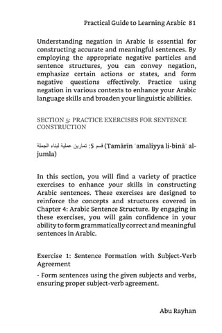 Practical Guide to Learning Arabic | PDF