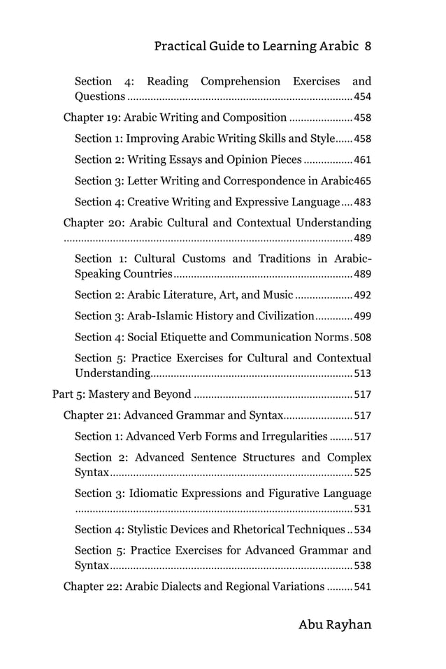 Practical Guide to Learning Arabic | PDF