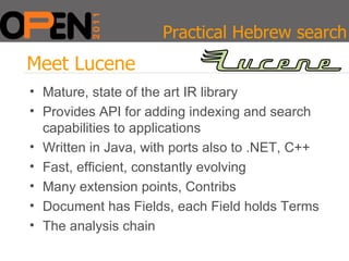 Practical hebrew search | PPT