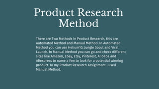 Product Research | PPTX