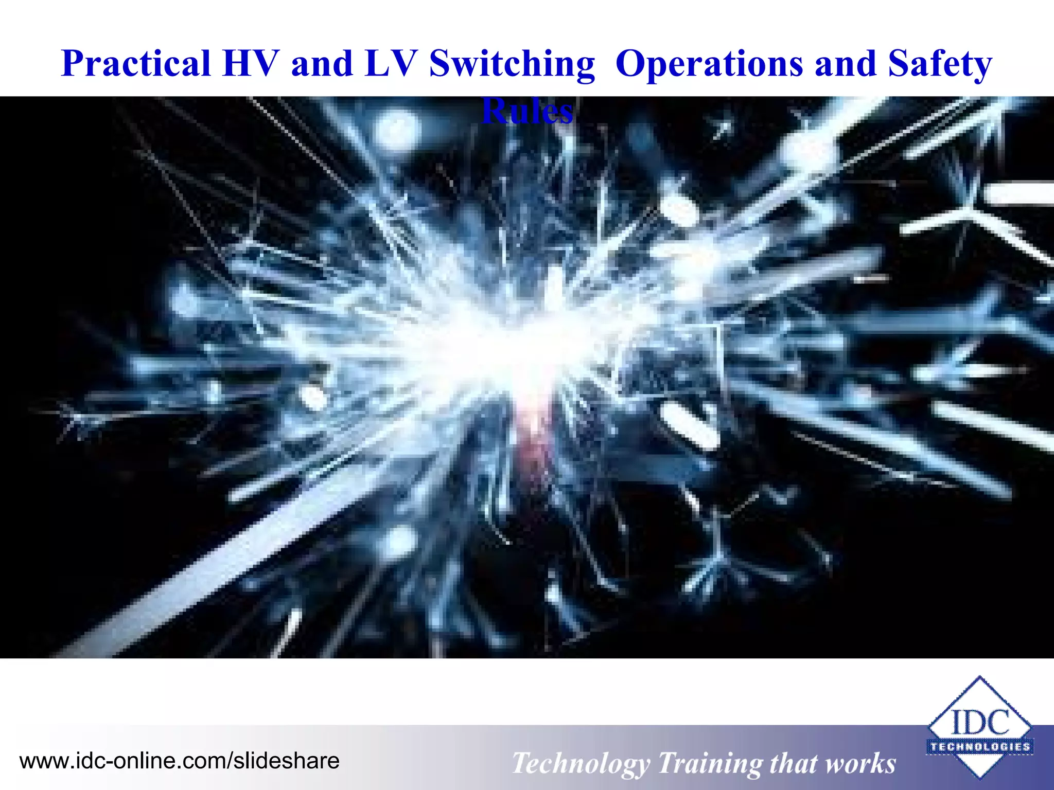 Practical HV and LV Switching Operations and Safety Rules | PPT