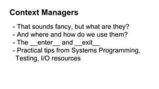 Practical idioms in Python - Pycon india 2014 proposal | PPT
