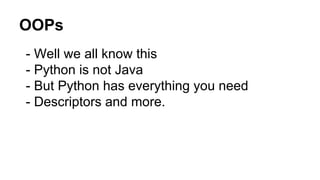 Practical idioms in Python - Pycon india 2014 proposal | PPT