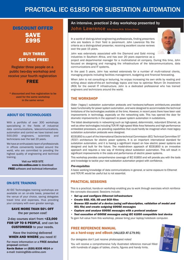 Practical IEC 61850 for Substation Automation for Engineers and ...