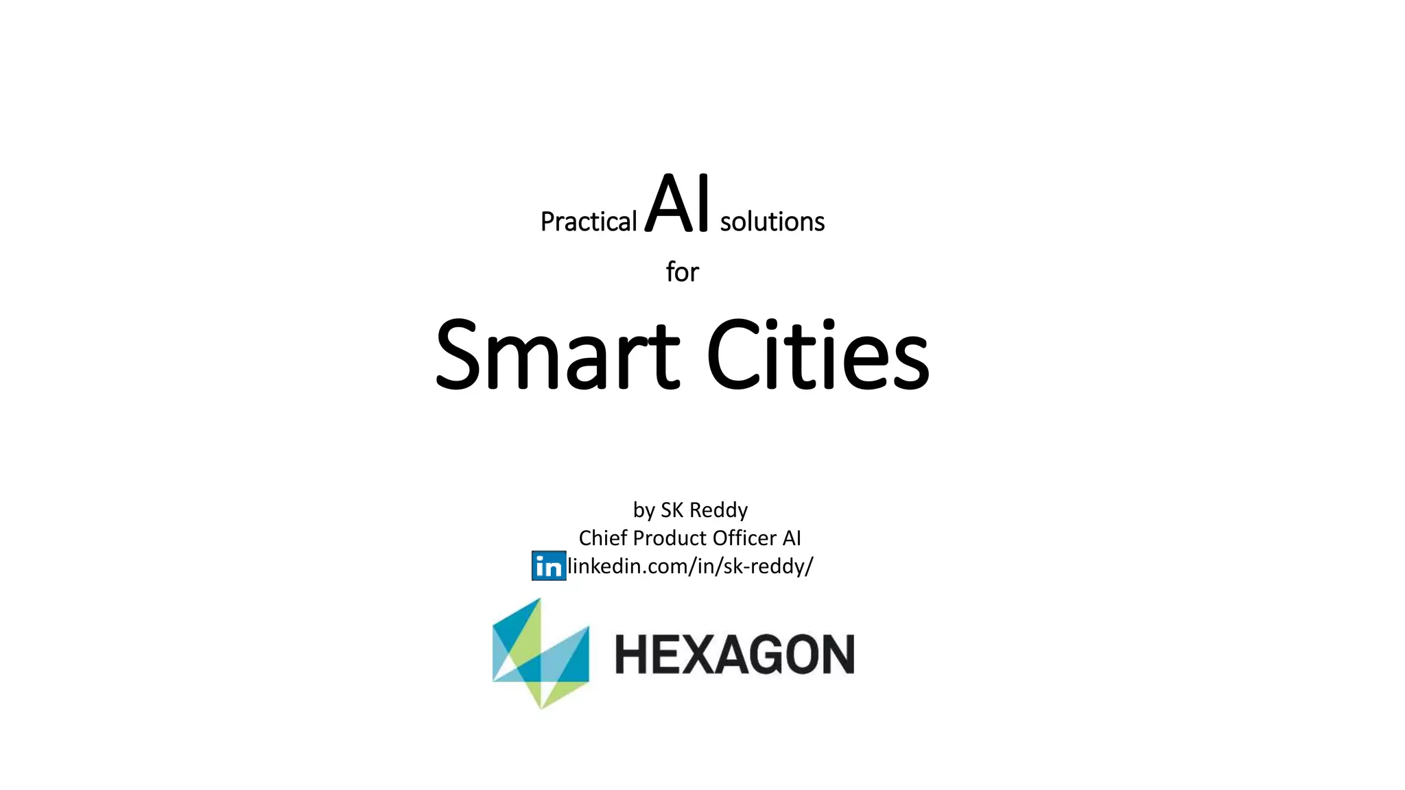 Deep Learning (DL) Solutions for Smart City use cases | PPTX ...