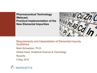 Practical Implementation of the New Elemental Impurities Guidelines May ...