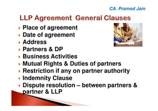 Practical implications of LLP & its Taxation | PPT