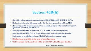 Practical Insights into Section 43B(h).pptx | Business Accounting & Finance | Business